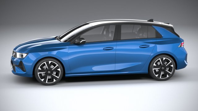 Opel Astra Electric 2023 3D Model in Compact Cars 3DExport