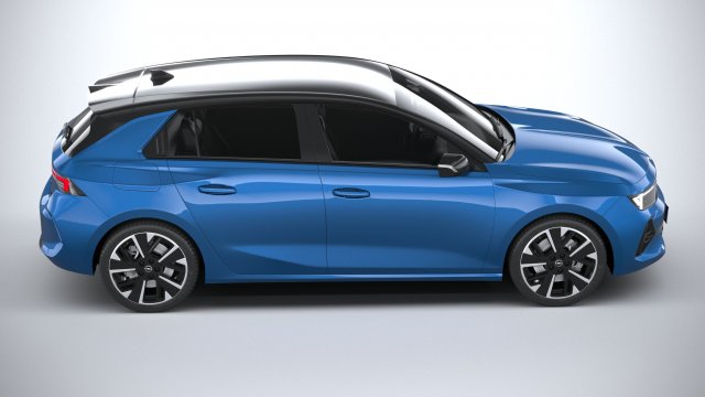 Opel Astra Electric 2023 3D Model in Compact Cars 3DExport