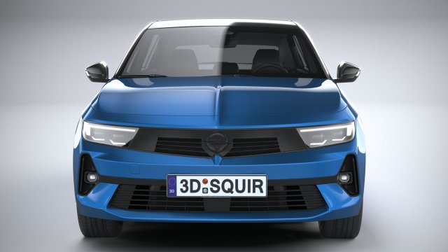 Opel Astra Electric 2023 3D Model in Compact Cars 3DExport