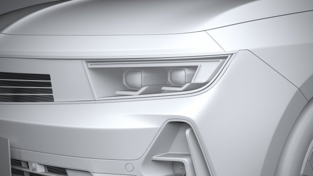Opel Astra Electric 2023 3D Model in Compact Cars 3DExport