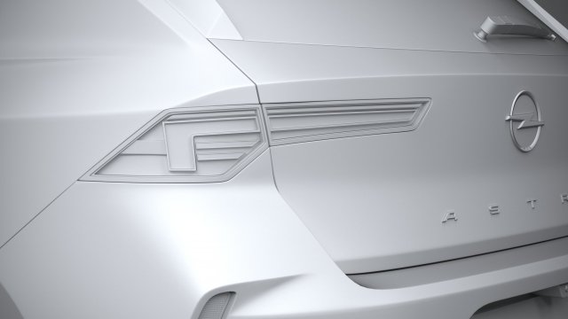 Opel Astra Electric 2023 3D Model in Compact Cars 3DExport
