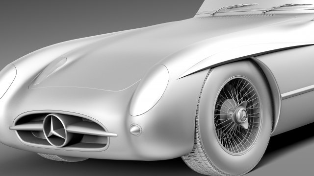 Mercedes-Benz 300 slr 1955 3D Model in Classic Cars 3DExport