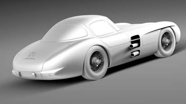 Mercedes-Benz 300 slr 1955 3D Model in Classic Cars 3DExport