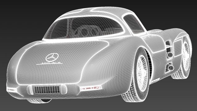 Mercedes-Benz 300 slr 1955 3D Model in Classic Cars 3DExport