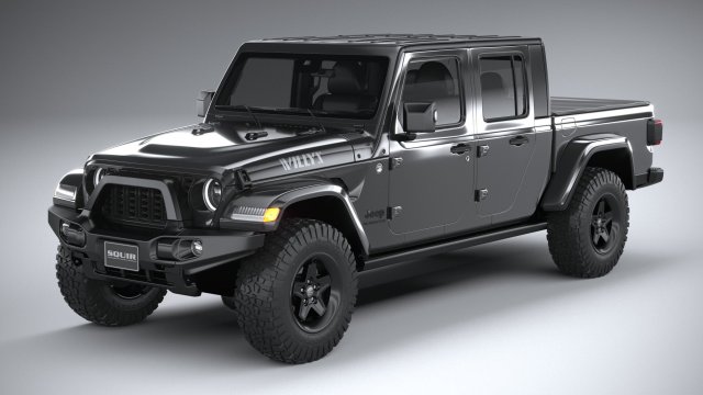 Jeep Gladiator Willys 2024 3D Model in SUV 3DExport