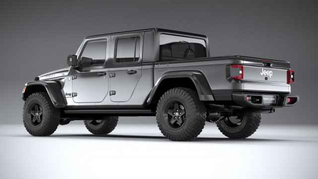 Jeep Gladiator Willys 2024 3D Model in SUV 3DExport