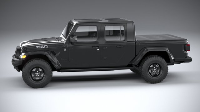 Jeep Gladiator Willys 2024 3D Model in SUV 3DExport