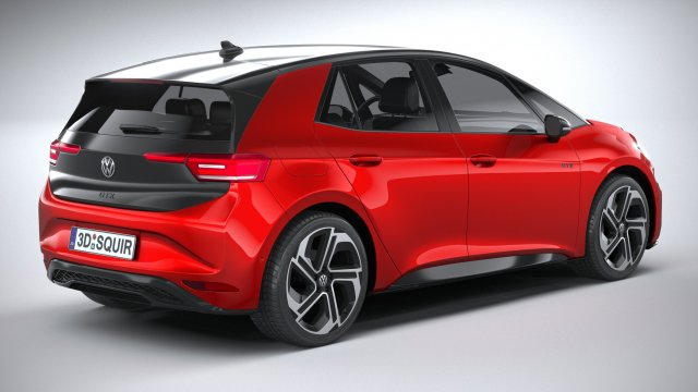 Volkswagen ID3 GTX 2025 3D Model in Compact Cars 3DExport