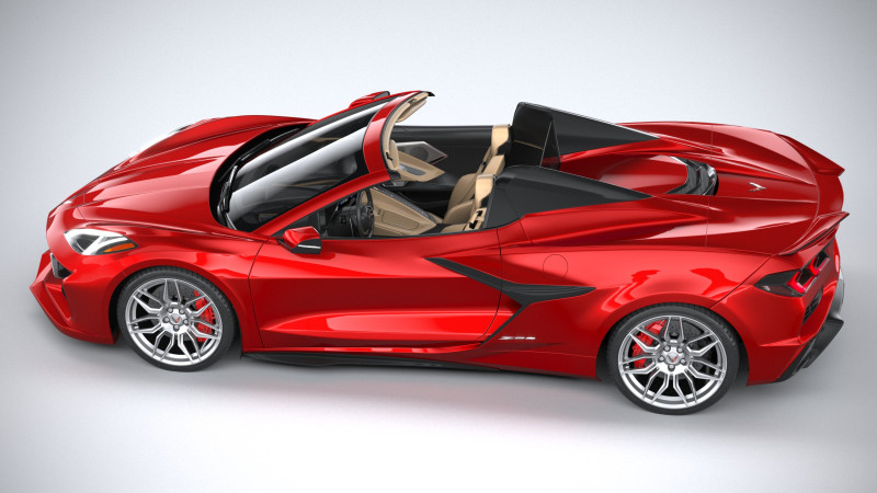 Chevrolet Corvette Z06 Convertible 2023 3D Model in Sport Cars 3DExport