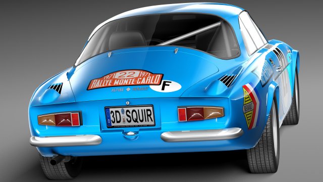 Renault Alpine A110 Rally 1963-1974 3D Model in Racing 3DExport