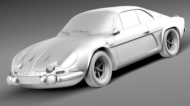 Renault Alpine A110 Rally 1963-1974 3D Model in Racing 3DExport