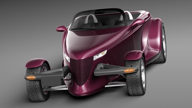 Plymouth prowler concept 1993 3D Model in Concept 3DExport