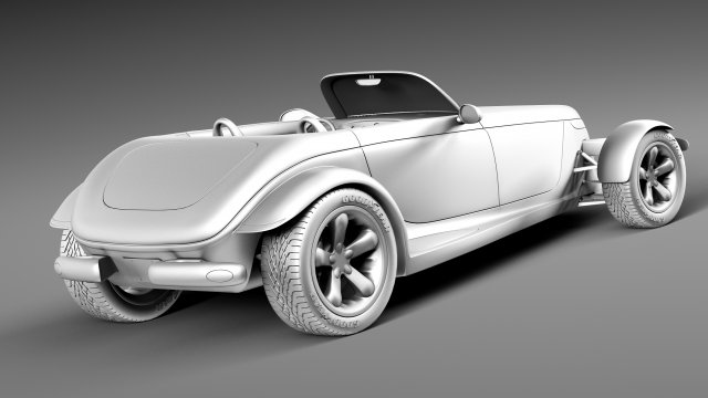 Plymouth prowler concept 1993 3D Model in Concept 3DExport