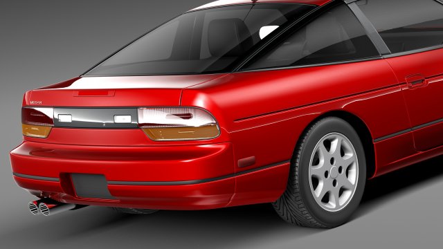 Nissan 240 sx silvia s13 1989-1994 3D Model in Sport Cars 3DExport