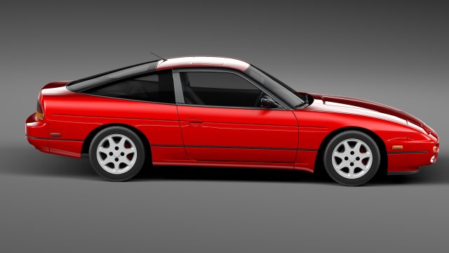Nissan 240 sx silvia s13 1989-1994 3D Model in Sport Cars 3DExport