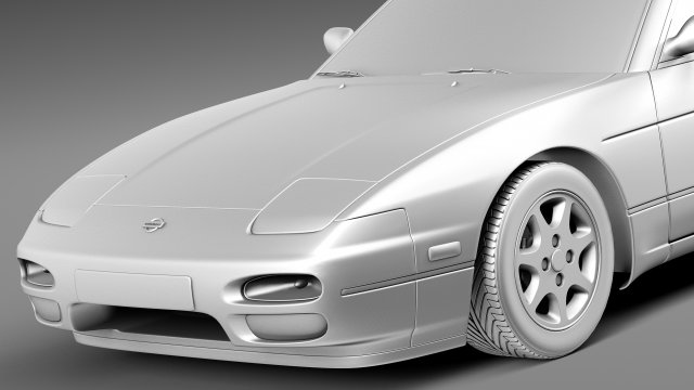 Nissan 240 sx silvia s13 1989-1994 3D Model in Sport Cars 3DExport