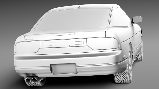 Nissan 240 sx silvia s13 1989-1994 3D Model in Sport Cars 3DExport