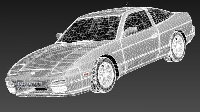 Nissan 240 sx silvia s13 1989-1994 3D Model in Sport Cars 3DExport