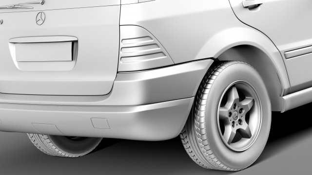 Mercedes-Benz M-class W163 1997-2005 3D Model in SUV 3DExport