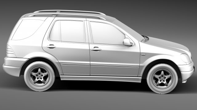 Mercedes-Benz M-class W163 1997-2005 3D Model in SUV 3DExport