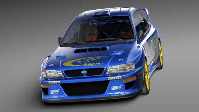 Subaru Impreza STi 22b WRC 1993-2000 3D Model in Racing 3DExport