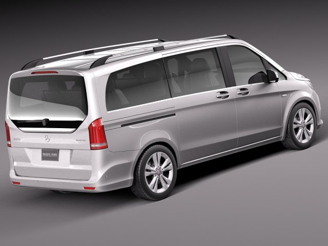 Mercedes-Benz v class 2015 3D Model in Van and Minivan 3DExport