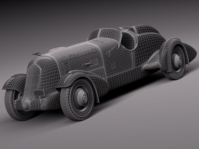 duesenberg sj special mormon meteor 1935 3D Model in Classic Cars 3DExport