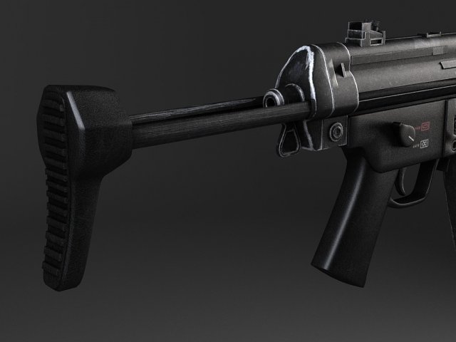 mp5a5 submachine 3D Model in Submachine Guns 3DExport