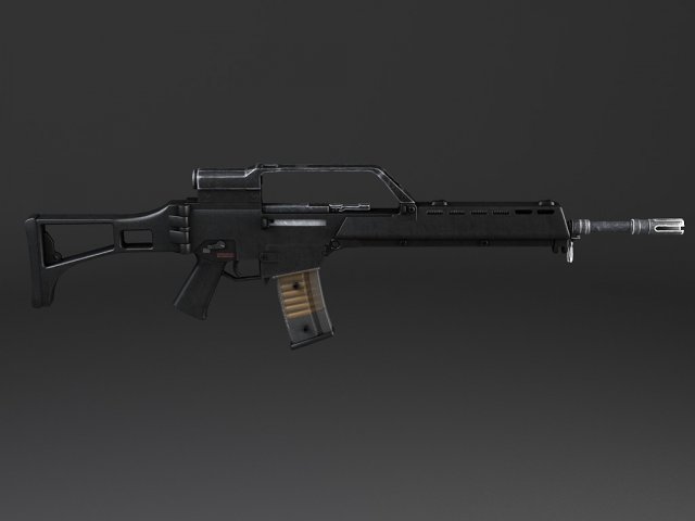 heckler koch g36 assault rifle 3D Model in Assault Rifles 3DExport