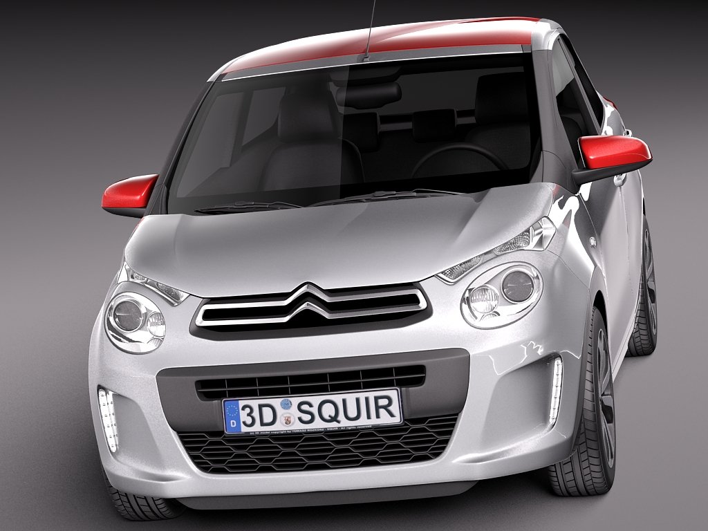 Citroen C1 2015 3D Model in Compact Cars 3DExport