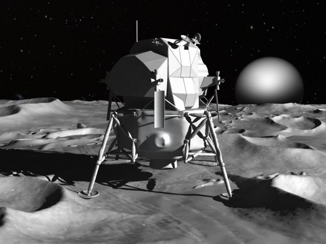 nasa apollo lunar landing module 3D Model in Real Spacecraft 3DExport