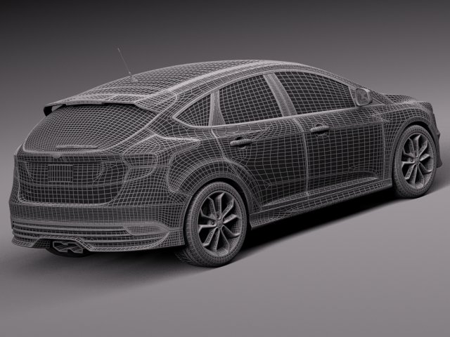 ford focus st 2015 3D Model in Compact Cars 3DExport