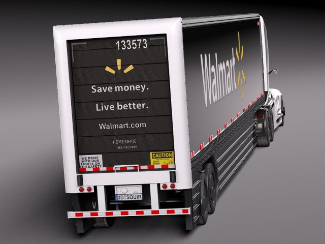 walmart truck 2015 3D Model in Truck 3DExport