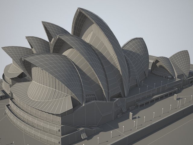 sydney opera house Model 3D in Landmarks 3DExport