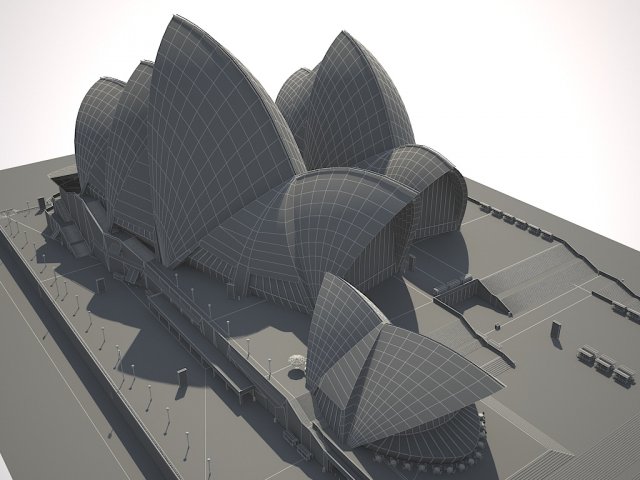 sydney opera house Model 3D in Landmarks 3DExport