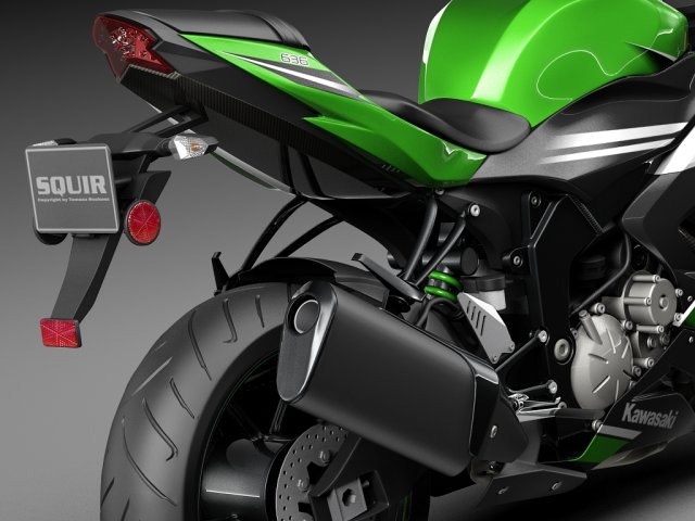 kawasaki ninja zx6r 2015 3D Model in Motorcycle 3DExport