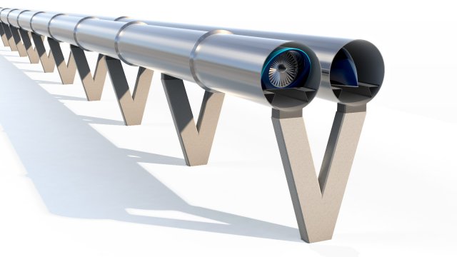 hyperloop one xp-1 3D Model in Train 3DExport