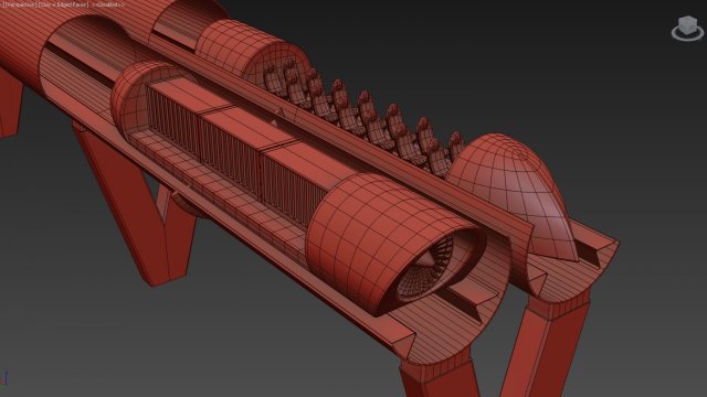 hyperloop one xp-1 3D Model in Train 3DExport