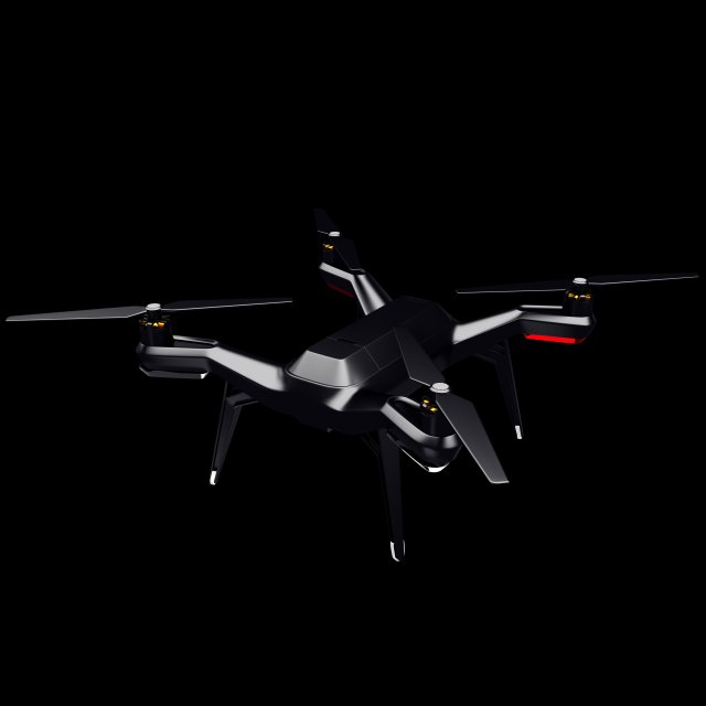 3dr solo quadcopter drone 3d model vray 3D Model in Helicopter 3DExport