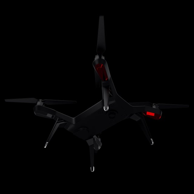 3dr solo quadcopter drone 3d model vray 3D Model in Helicopter 3DExport