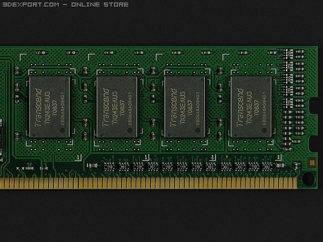 ddr3 ram 3D Model in Computer 3DExport