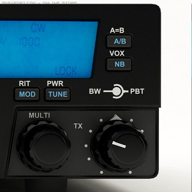 ten tec eagle transceiver 3D Model in Audio 3DExport