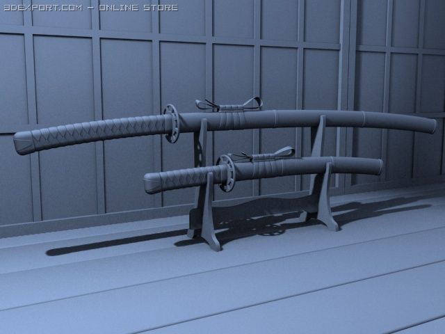 katana 3D Model in Accessories 3DExport
