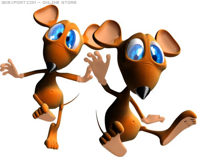 mouse 3D Models in Robot 3DExport