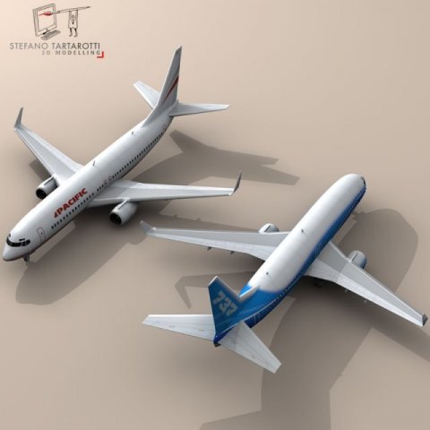 b737 800 3D Model in Commercial 3DExport