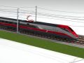 high speed train etr500 frecciarossa and main line 3D Models in Train 3DExport