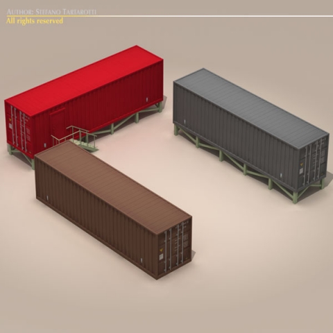 container office 3D Model in Shipping Containers 3DExport
