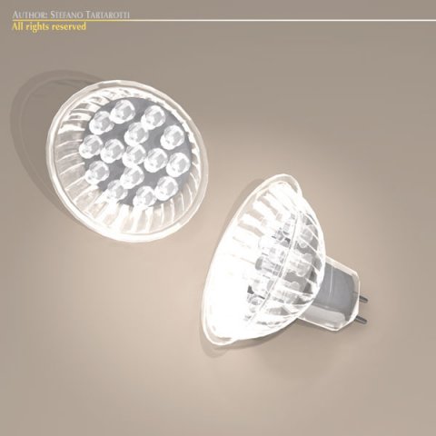 led lamp 3D Model in Parts 3DExport