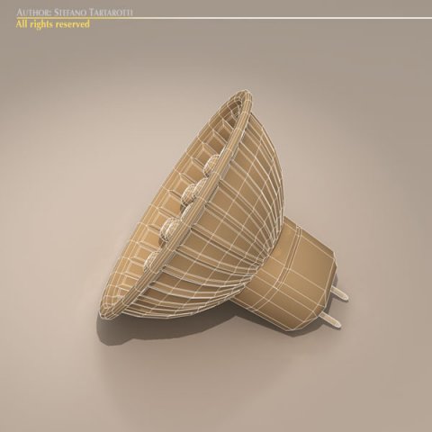 led lamp 3D Model in Parts 3DExport