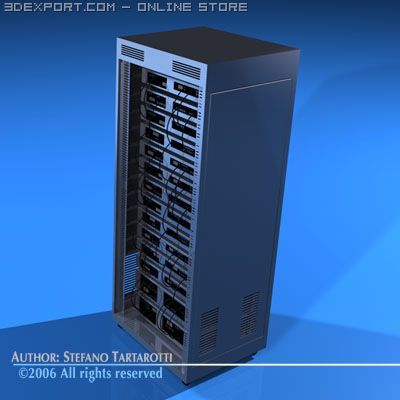 server rack 3D Model in Diğer 3DExport